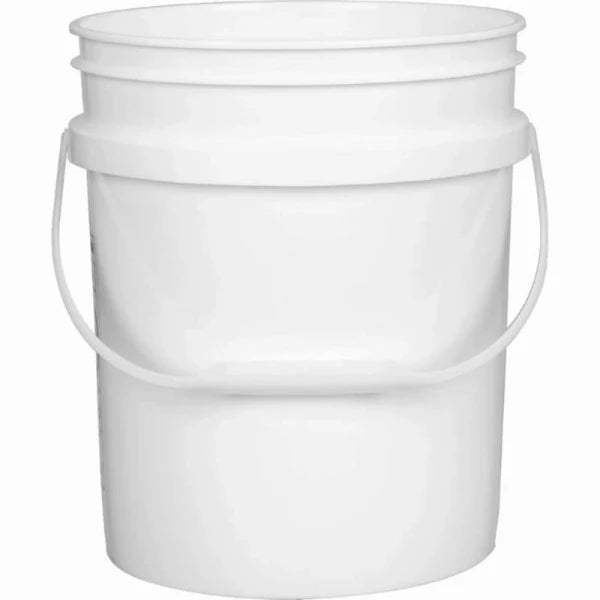 20L White Plastic Pail / Bucket With Lid