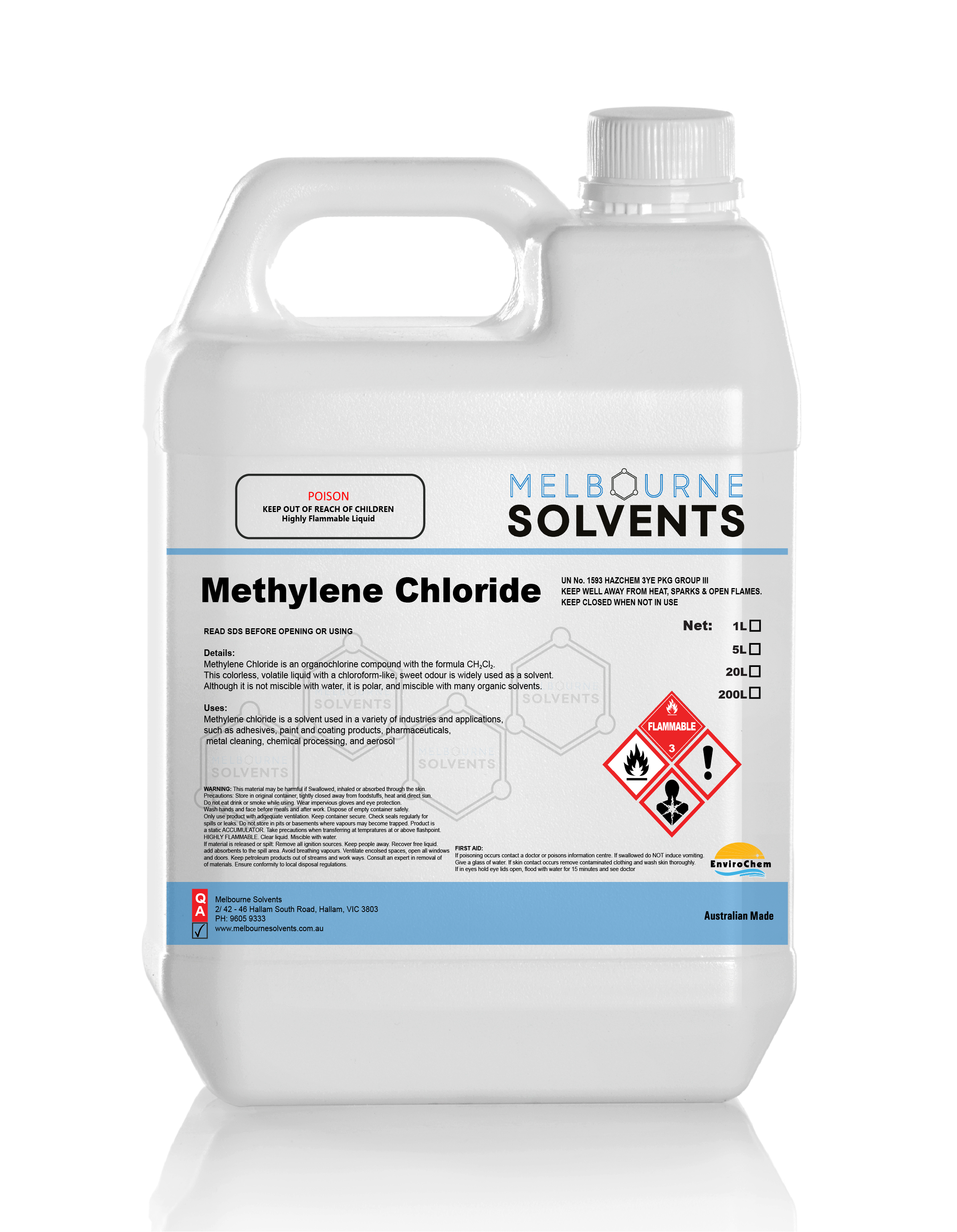 Methylene Chloride Buy 1 Gallon Of Food Grade Methylene Chloride At