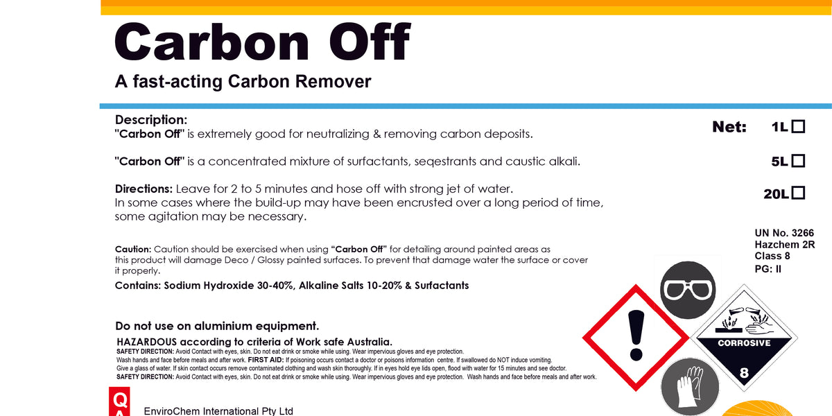 Carbon Off (A fast-acting Carbon Remover)