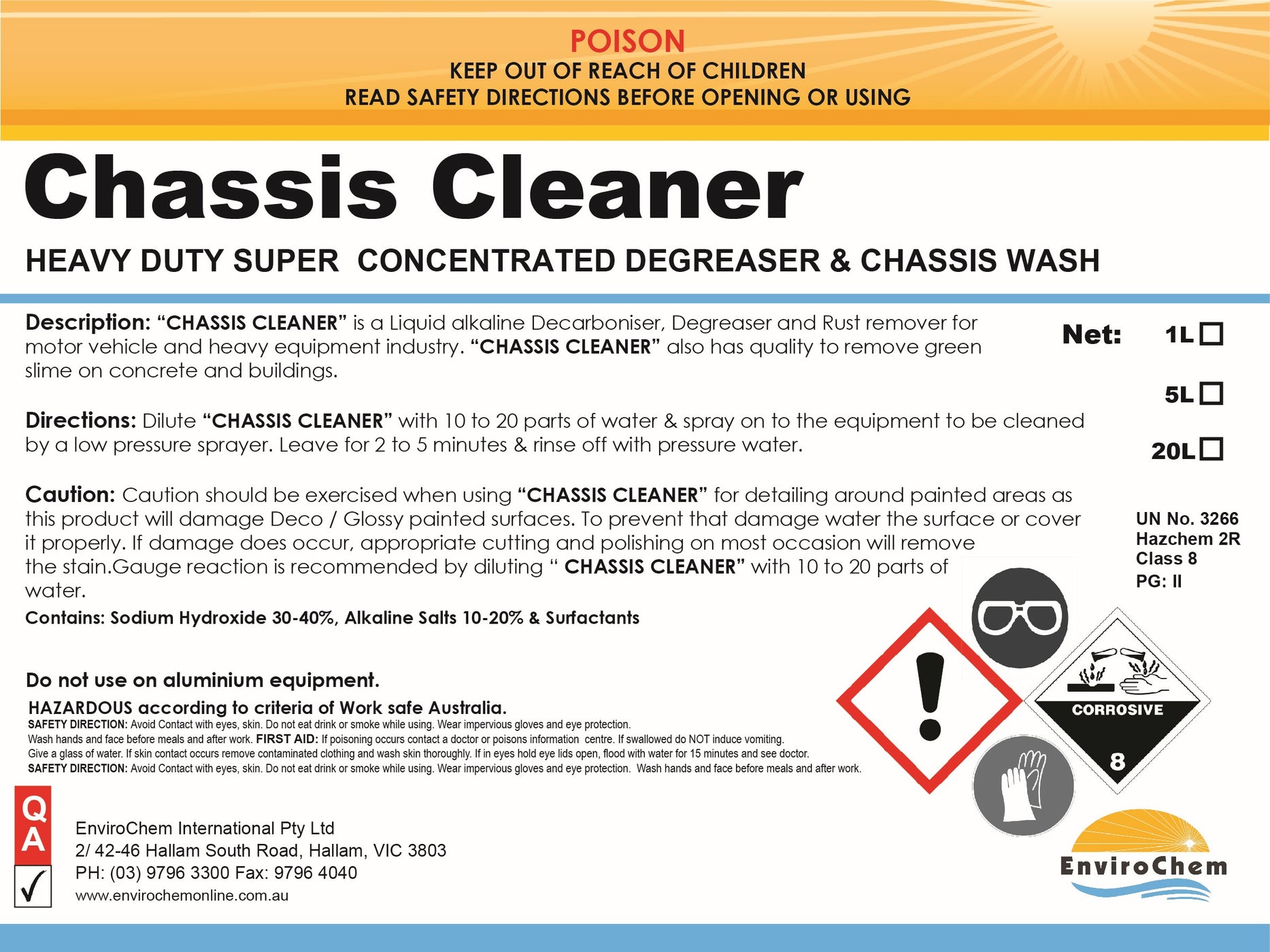 Chassis Cleaner (Super Concentrated)
