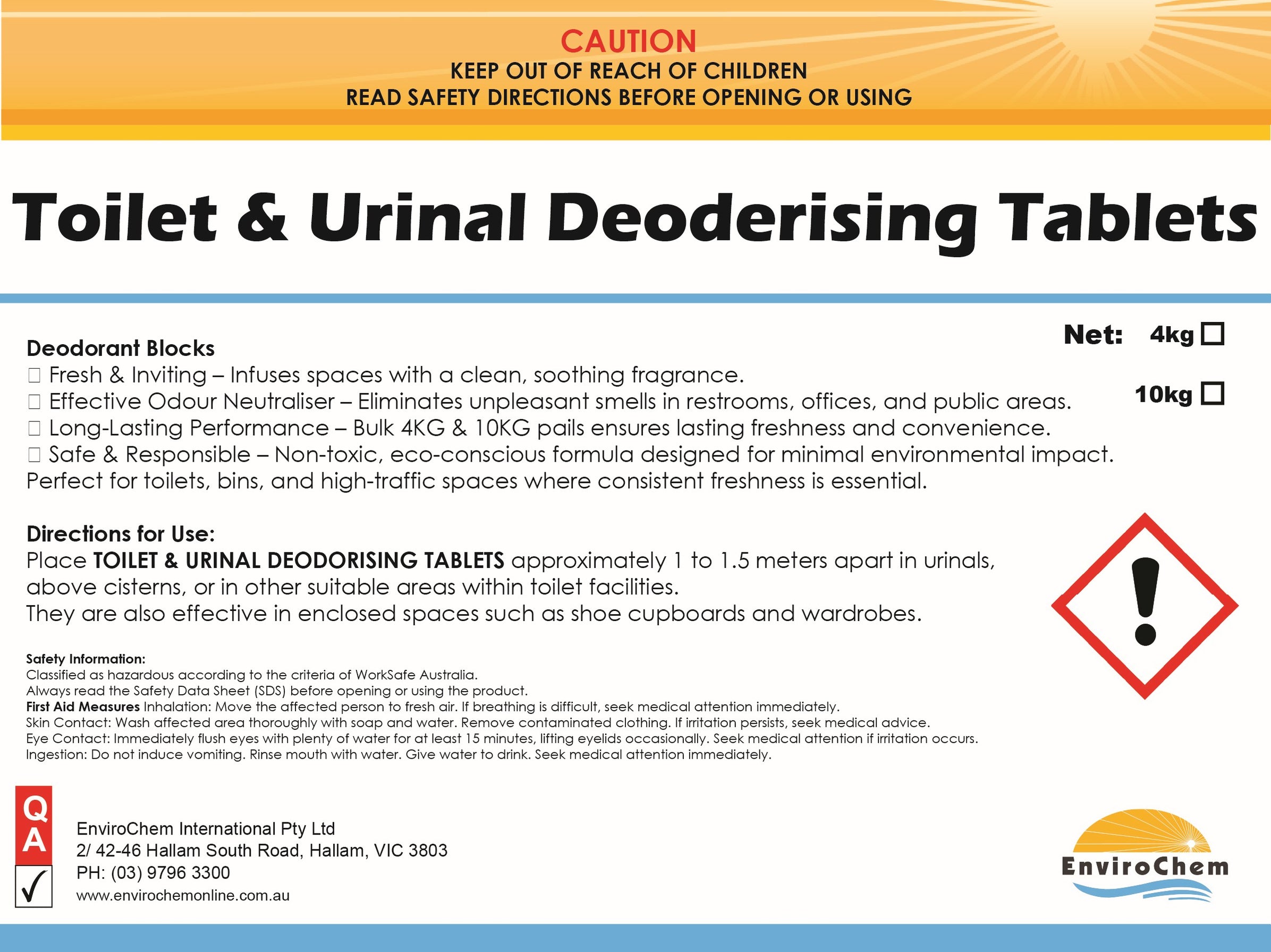 Toilet & Urinal Deodorising Blocks, Tablets, Toilet Tabs, Toilet Lolli