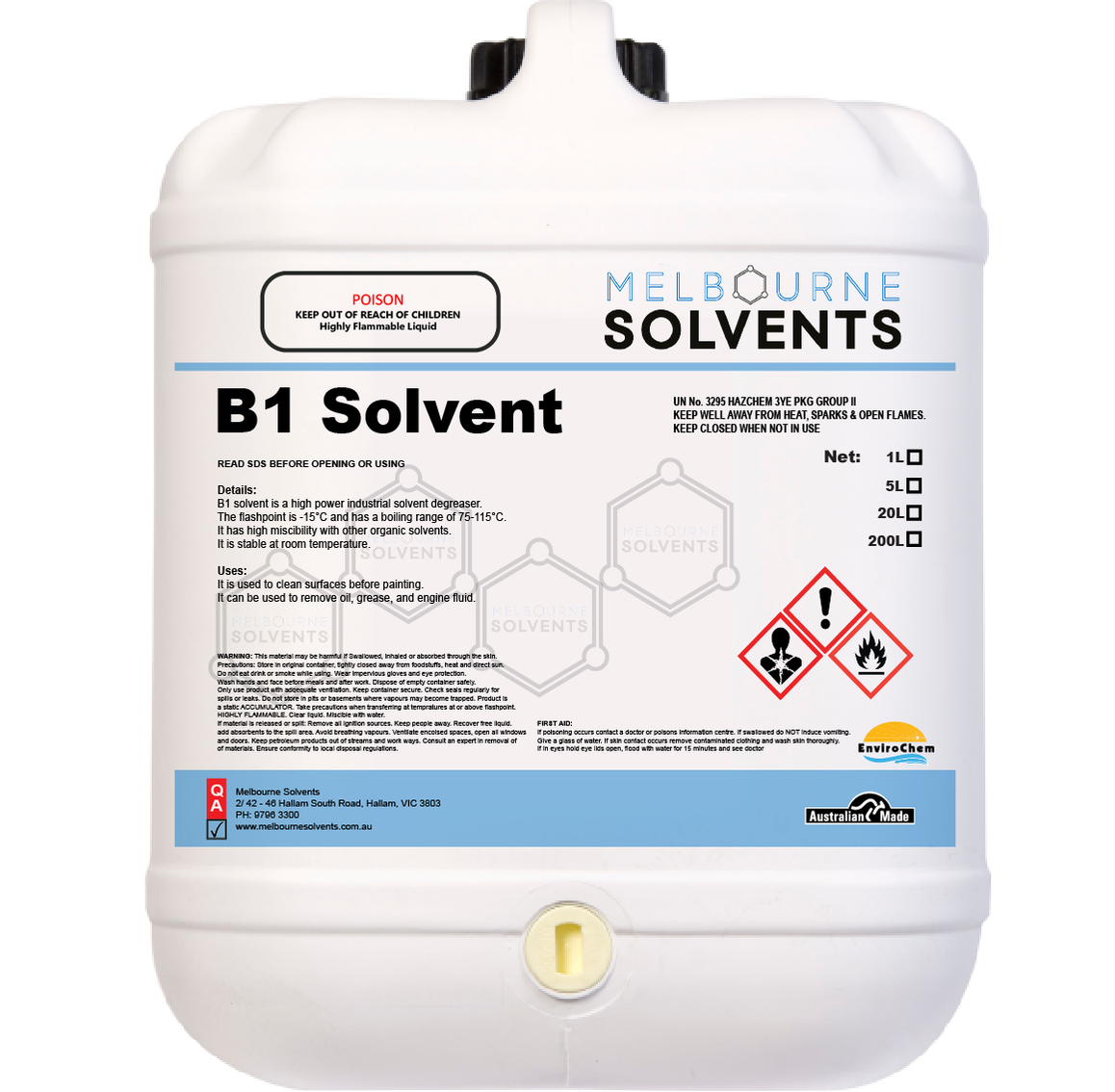 Buy B1 Solvent- Melbourne Solvent