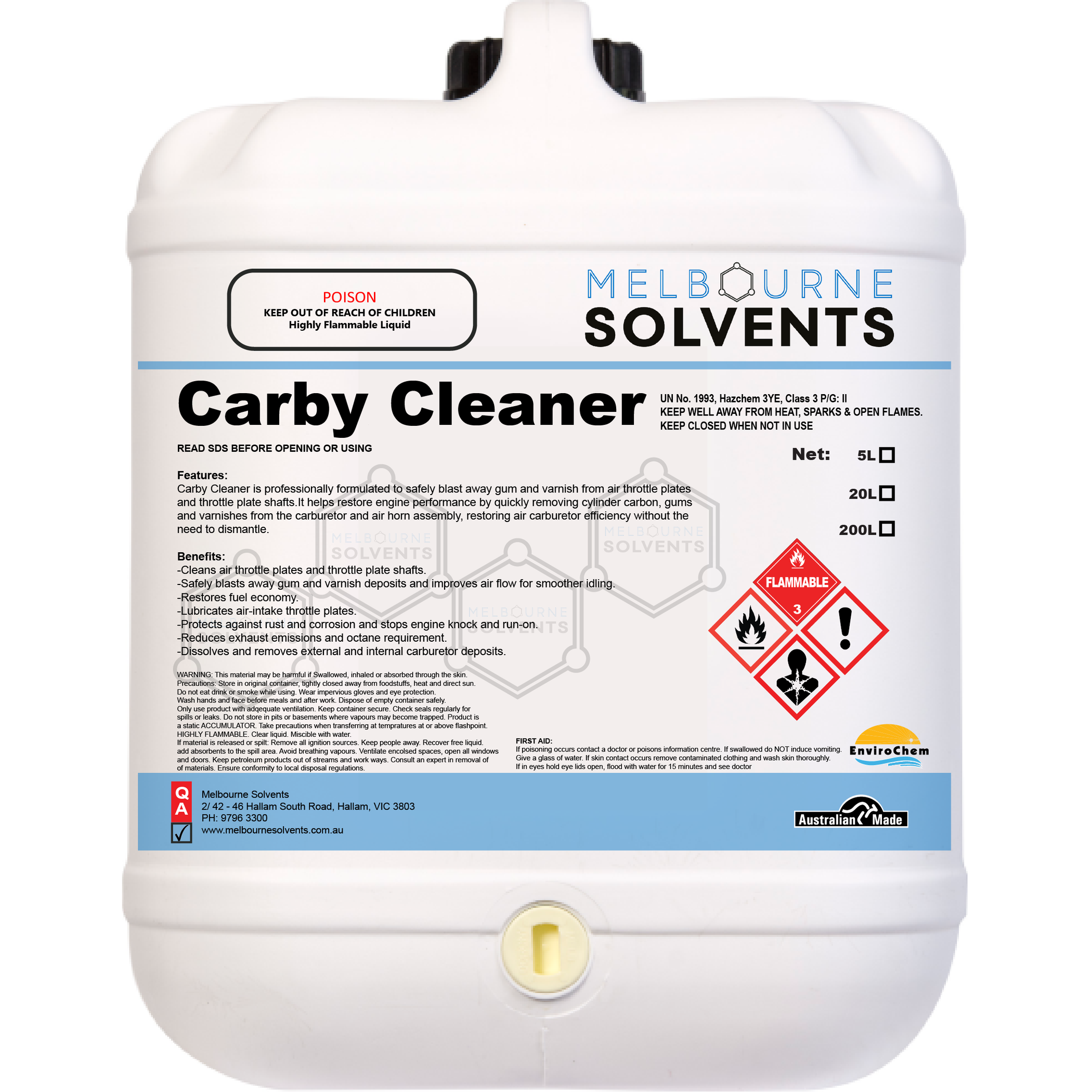 Buy Carby Cleaner: Throttle Body Carburettor Cleaner