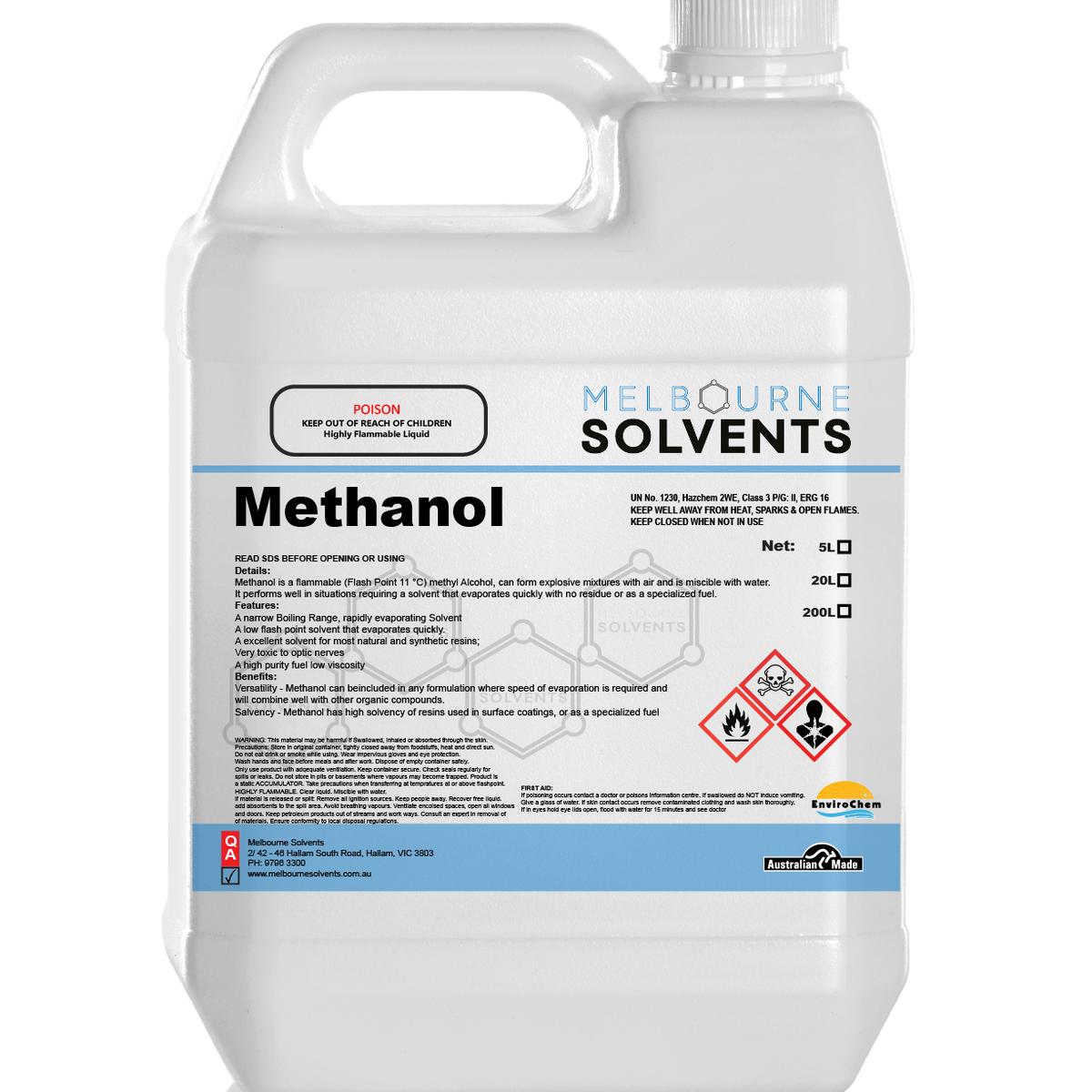 methanol solid or liquid