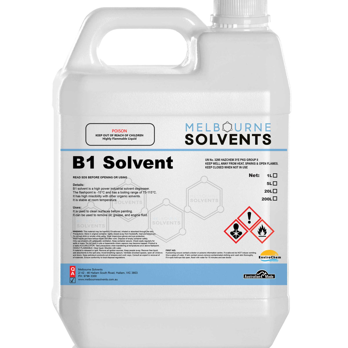 Buy B1 Solvent- Melbourne Solvent