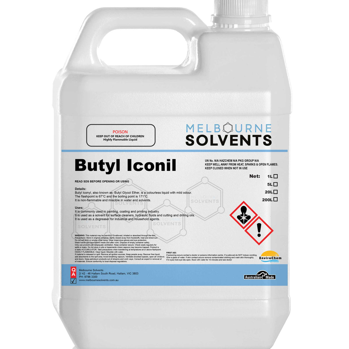Buy Butyl Iconil | Melbourne Solvents