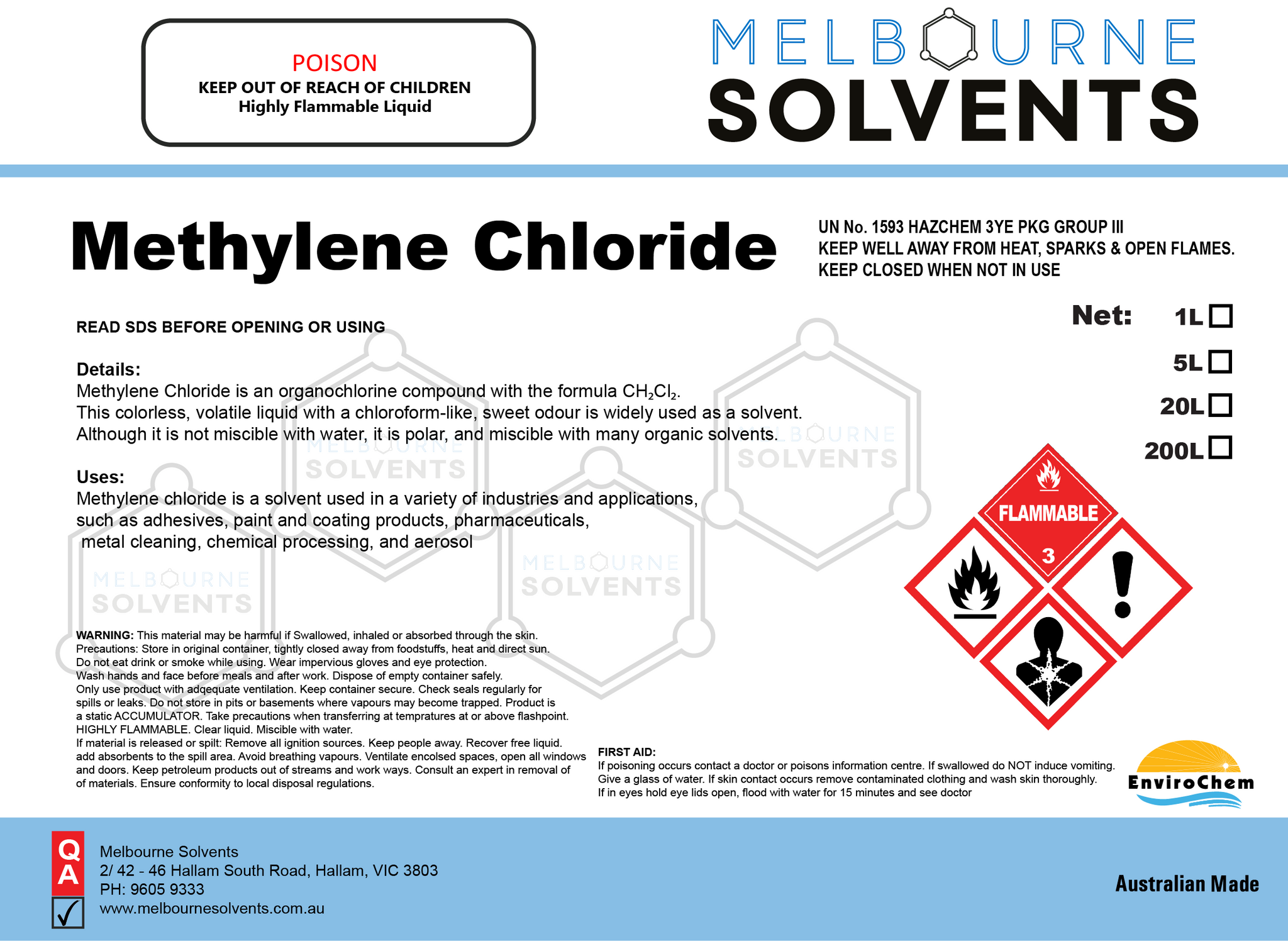 Buy Solvents | Melbourne Solvents