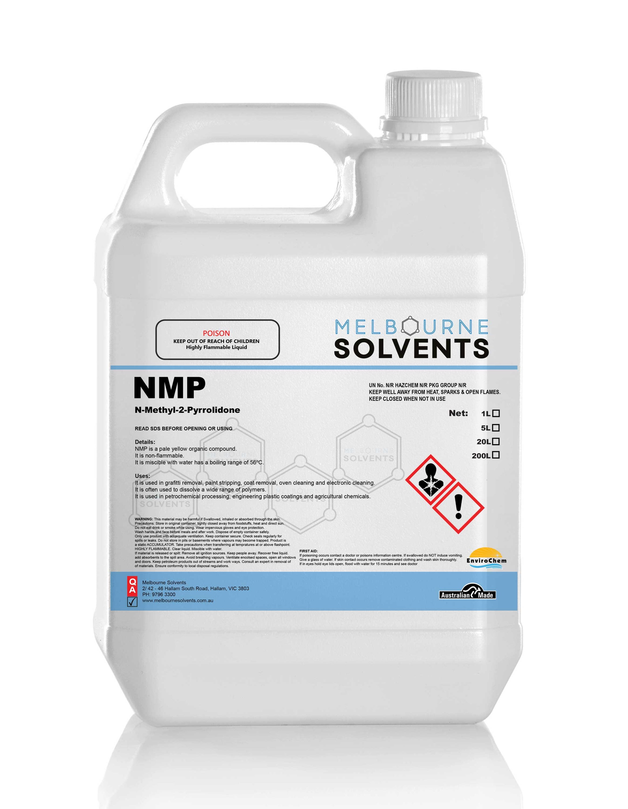 N-Methyl-2-Pyrrolidone (NMP) | Melbourne Solvents