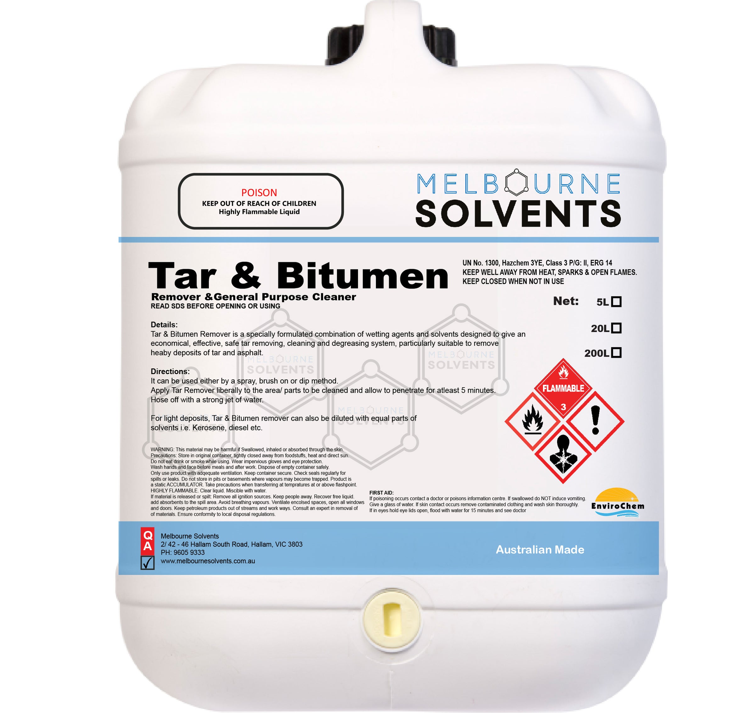 Buy Tar Remover | Melbourne Solvents